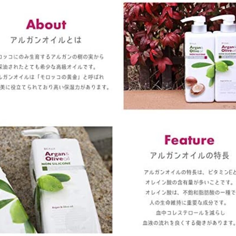 ビューア アルガン&オリーブオイルシャンプー 550ml | サロンケア